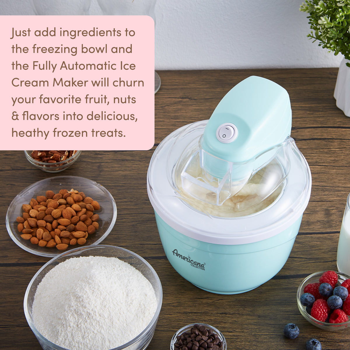 Americana 1.5Qt. Personal Ice Cream Maker [EIM-1400R] – Shop Elite ...