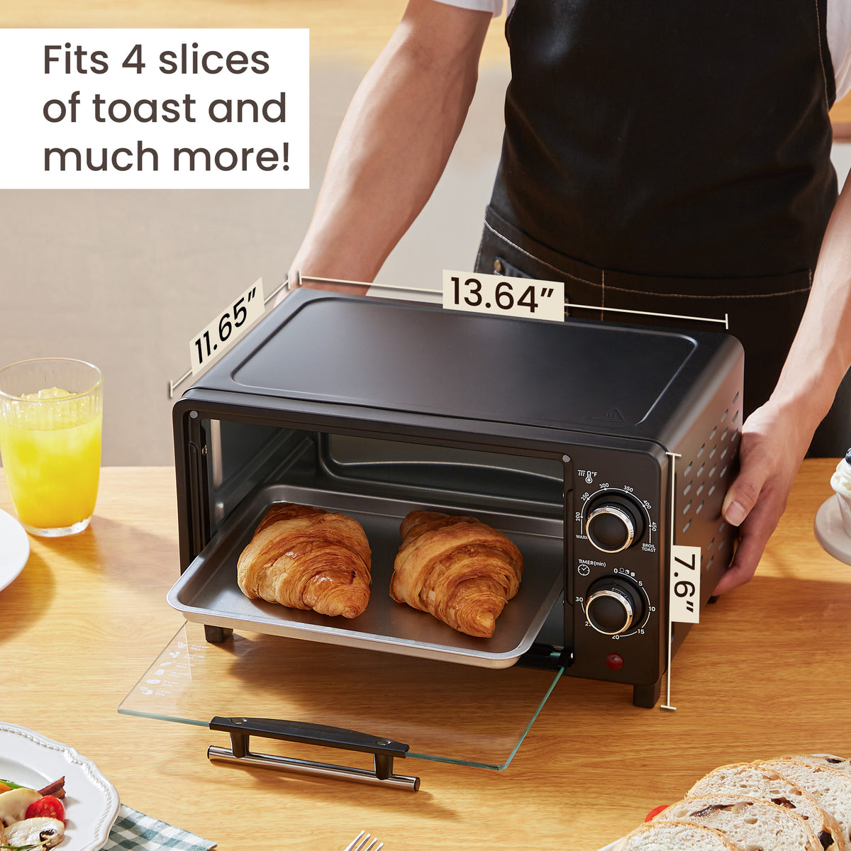 2-Slice Toaster Oven with Timer [ETO-113] – Shop Elite Gourmet - Small ...